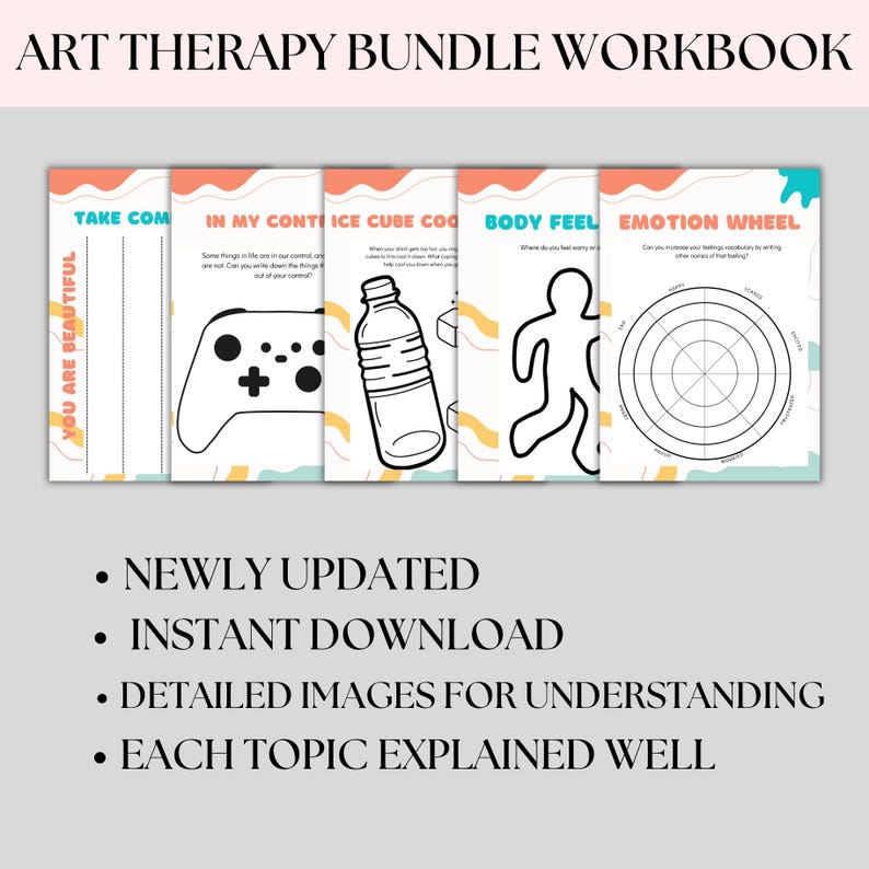 Art Therapy - Worksheets for Social-emotional Learning. Life Skills ...