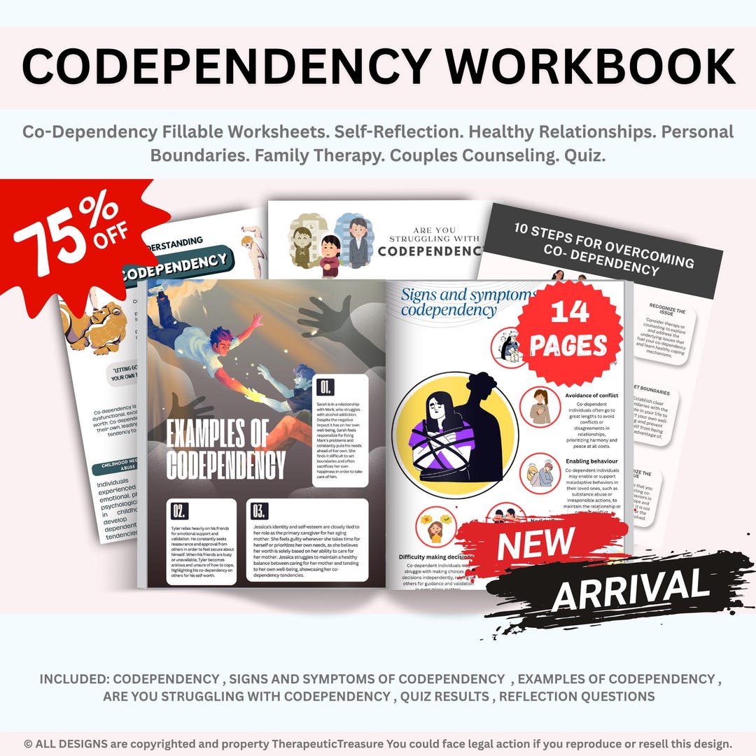 Co-dependency Fillable Worksheets. Self Reflection. Healthy ...