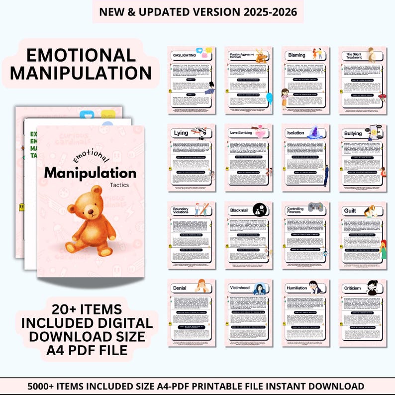 Emotional Regulation, Managing Emotions Workbook Mega Bundle, Therapy ...