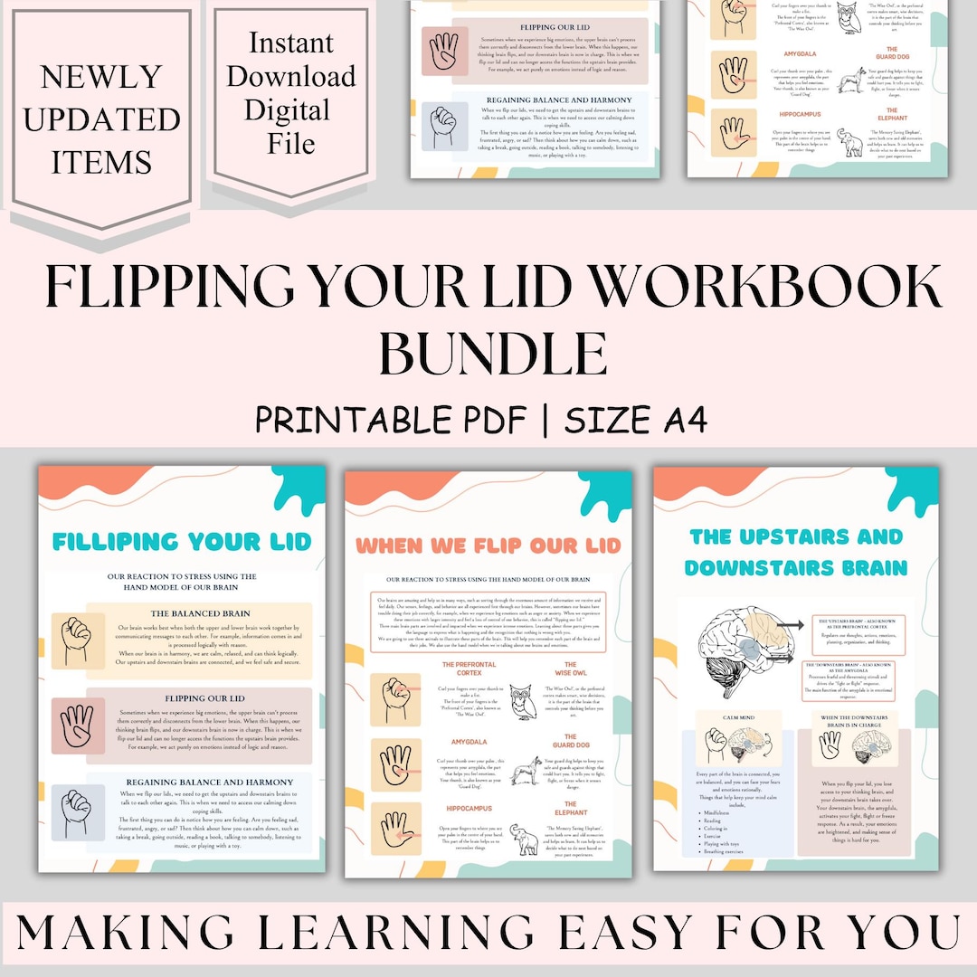 Flipping Your Lid Infographic Handout for Emotional Intelligence: Self ...