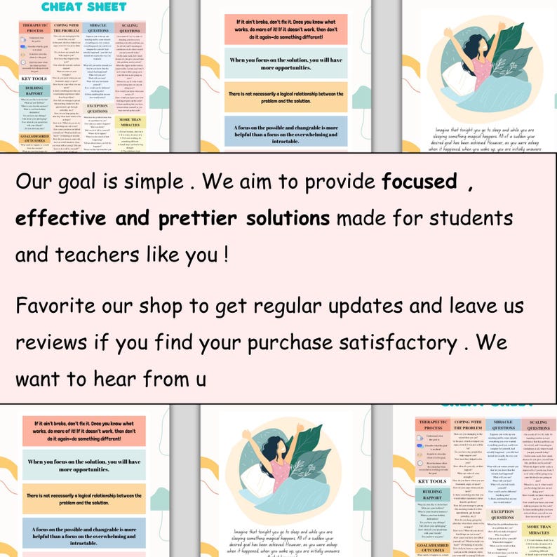 Solution Focused Cheat Sheet, Solution Seeking, Therapist Questions ...