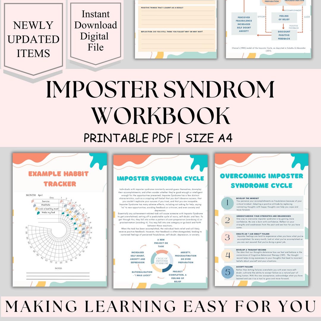 Imposter Syndrome Workbook - Unlock Your Full Potential. Inner Critic ...