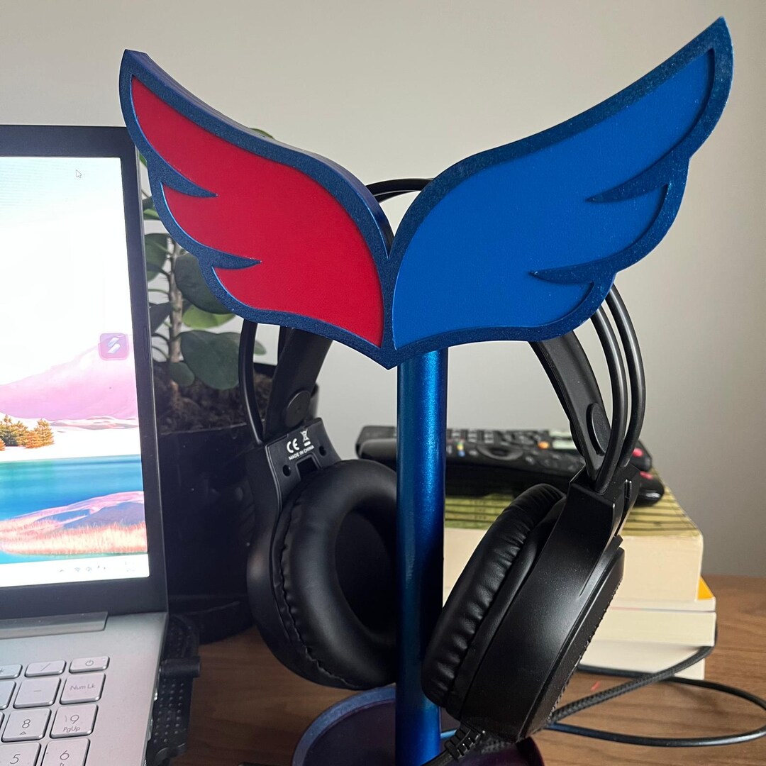 Room Lighting Stand for Gamer,wings Headphone Stand,strong Red and Blue ...