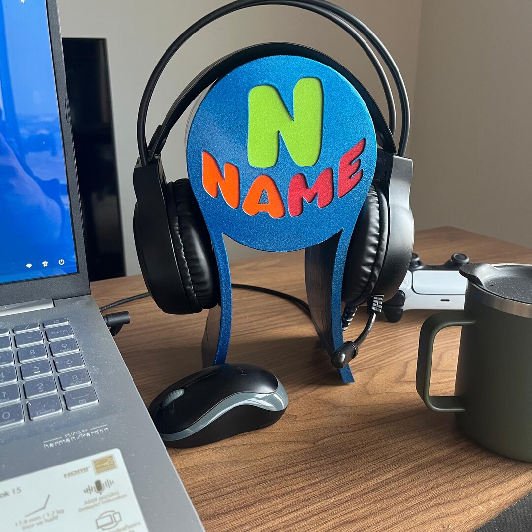 Personalized Lighting Headphone Stand, Customers Gamer&boyfriends Room ...