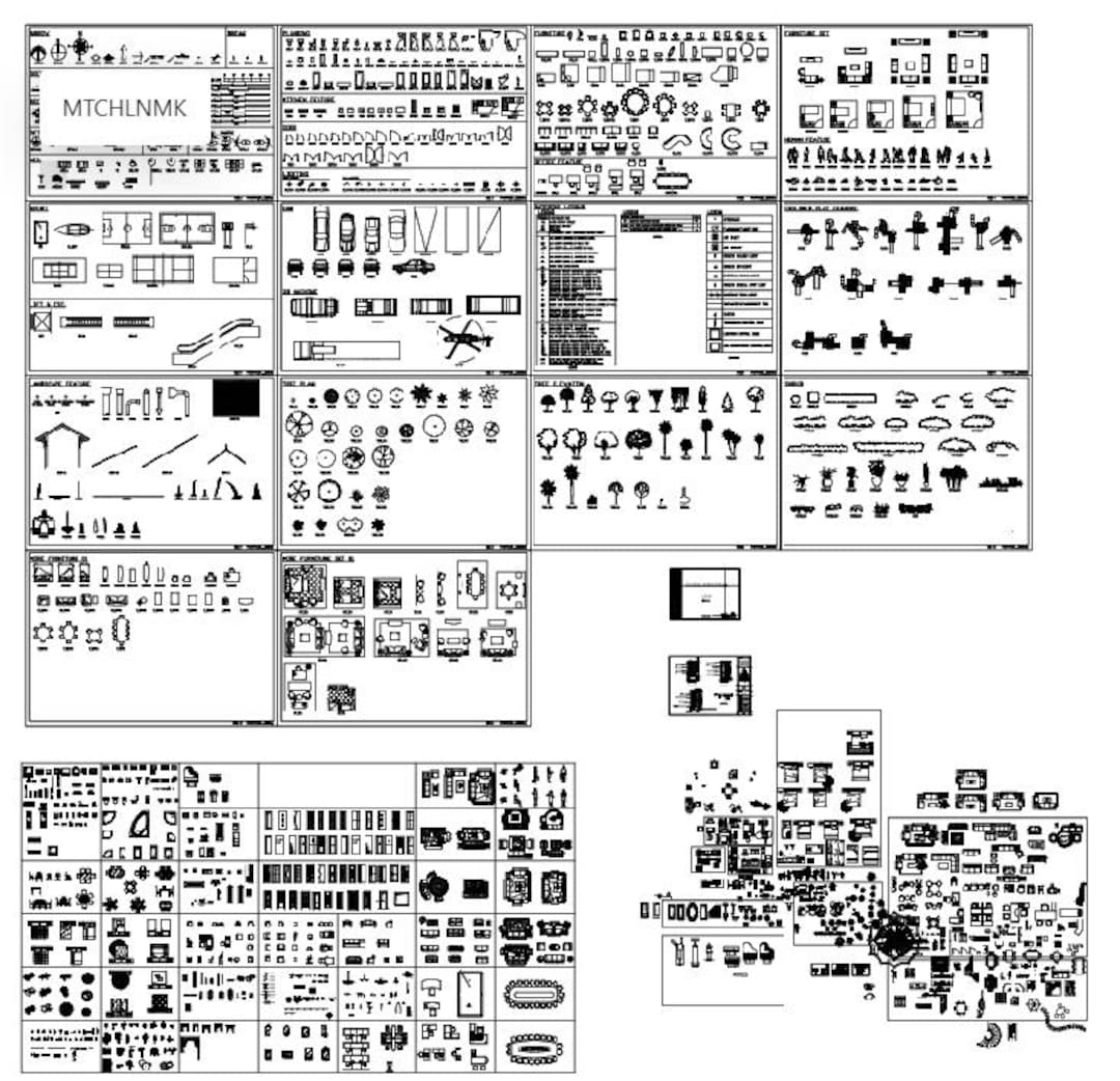 Massive Autocad Block Library | 2D CAD Blocks for Architects and ...