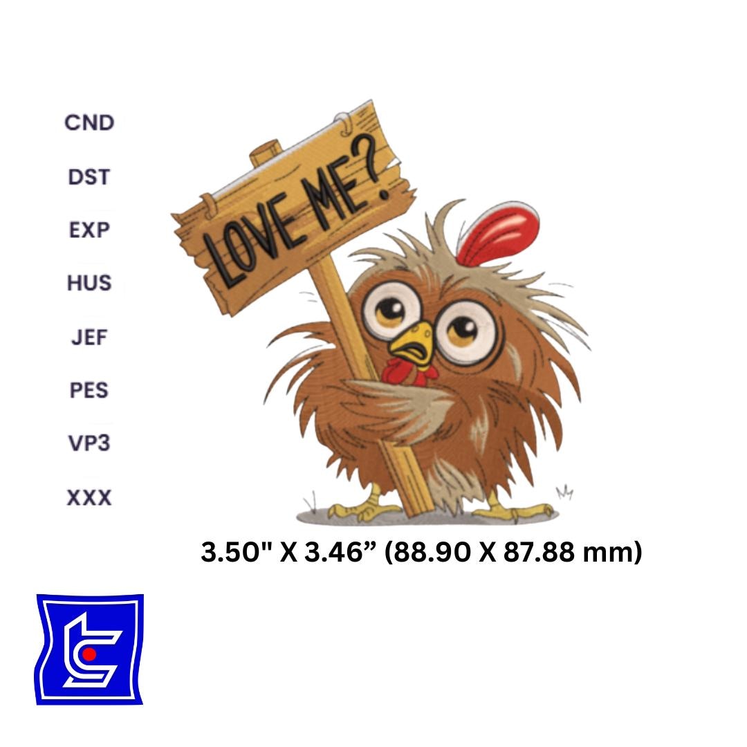 Crazy Chick Embroidery Design Embroidery Birds Embroidery Designs Crazy ...