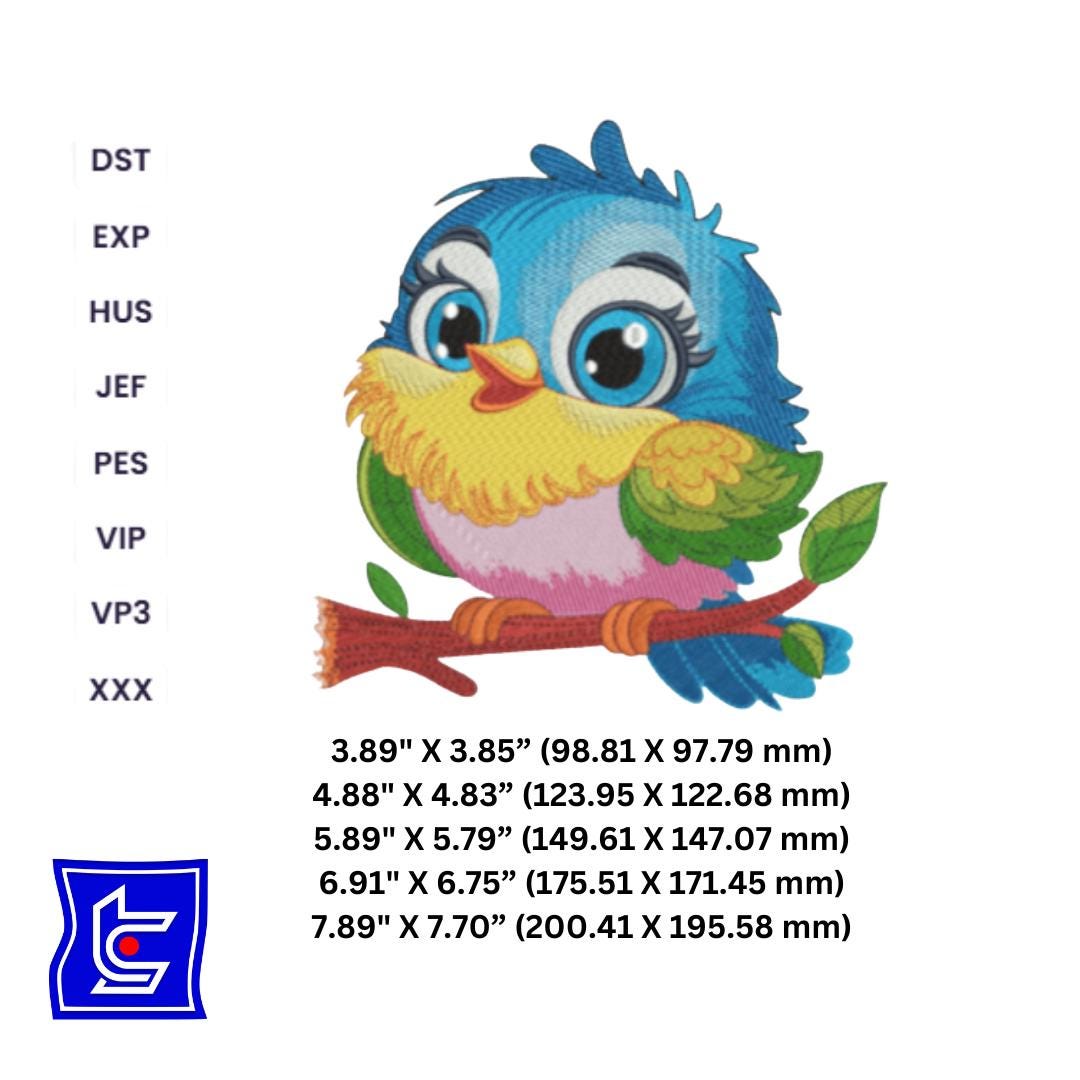Titmouse Bird Embroidery Design Embroidery Design Embroidery Birds ...