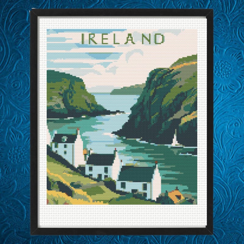 Irish Cross Stitch - Etsy