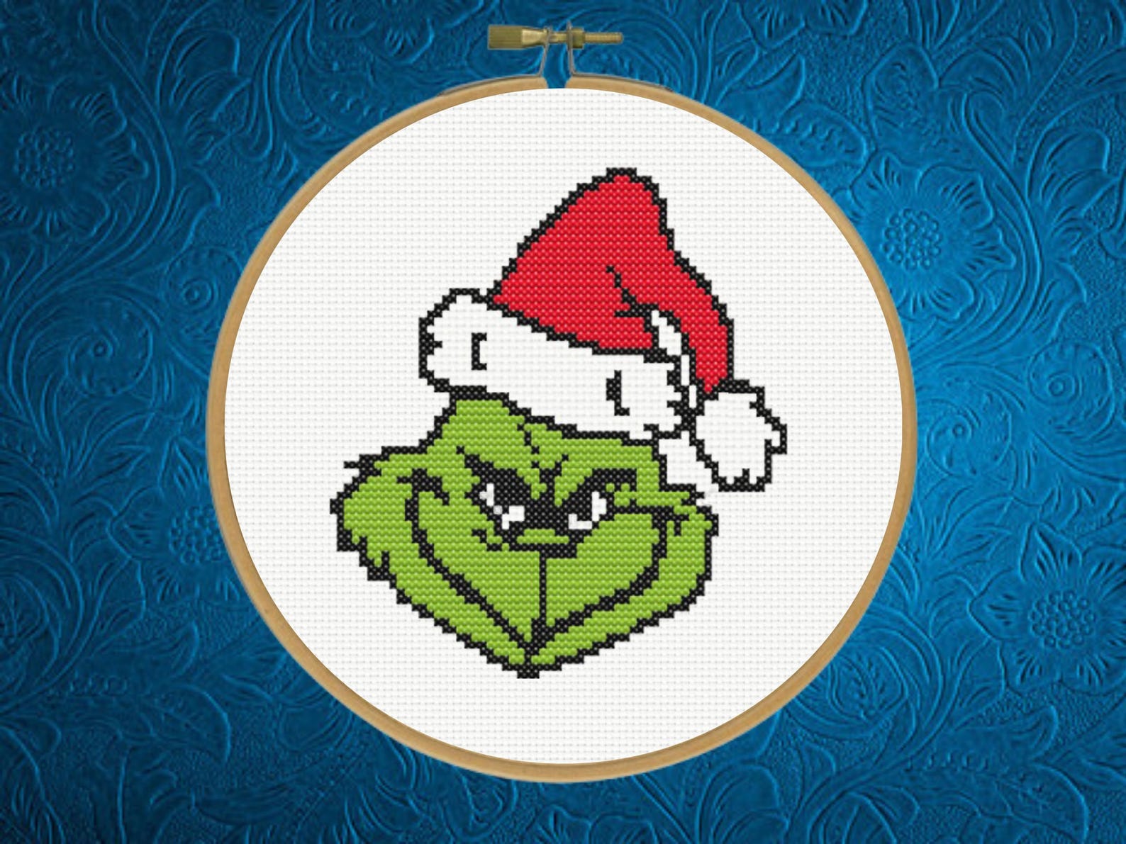 Grinch Cross Stitch Pattern, Set of 12 Grinch Cross Stitch Patterns ...