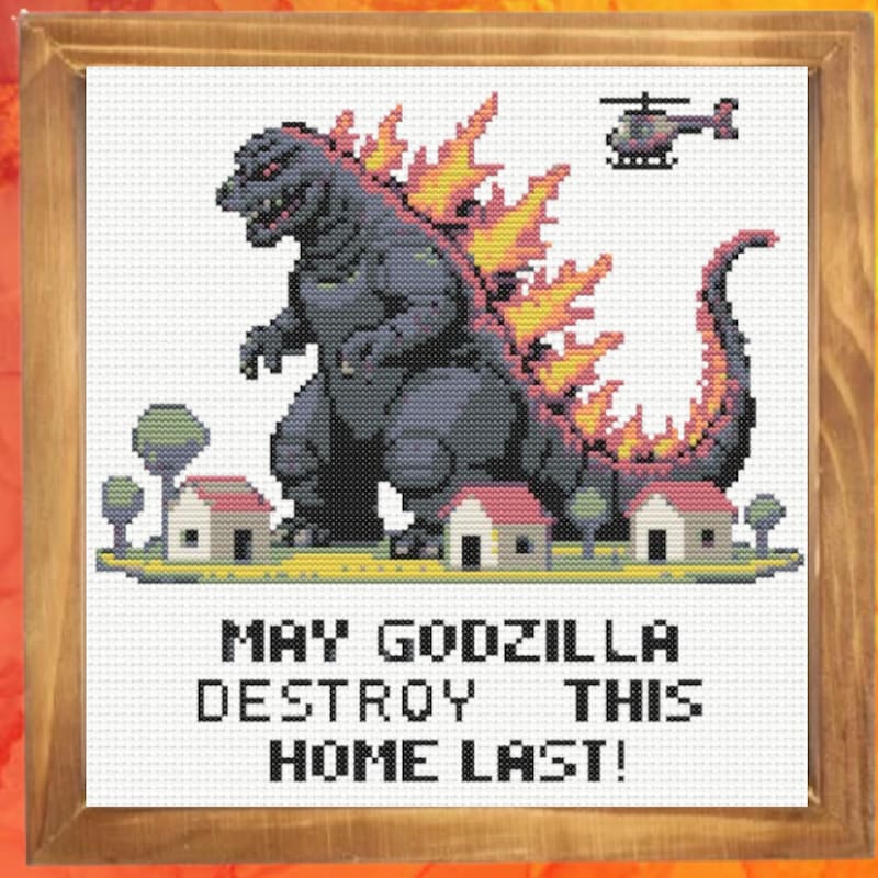 Godzilla Pattern - Etsy