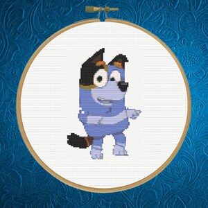 Blue Dog Cross Stitch Pattern, Blue Dog Firends Cross Stitch Pattern ...
