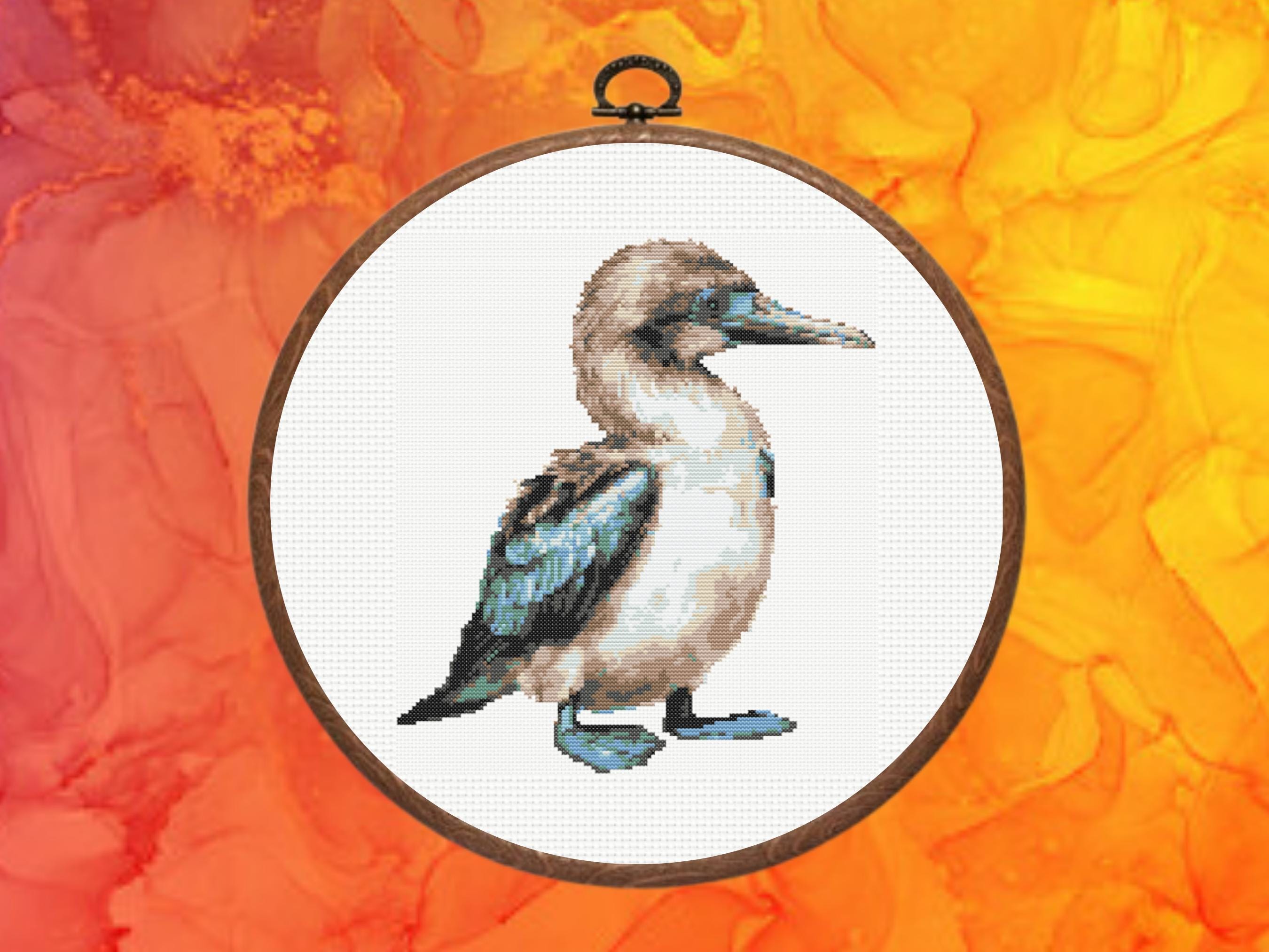 Blue Footed Booby Cross Stitch Pattern, Bird Cross Stitch Pattern ...