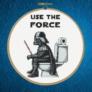 Darth Vader Cross Stitch Pattern, Star Wars Cross Stitch Pattern ...