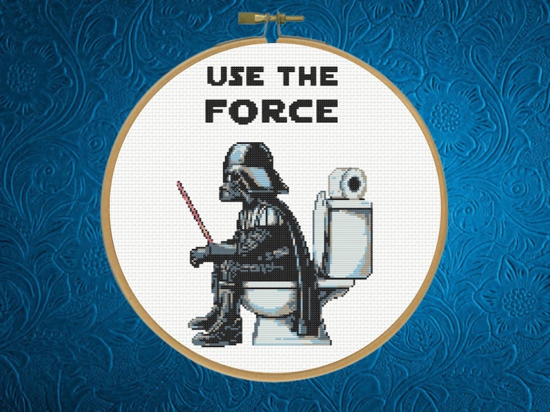 Darth Vader Cross Stitch Pattern, Star Wars Cross Stitch Pattern ...