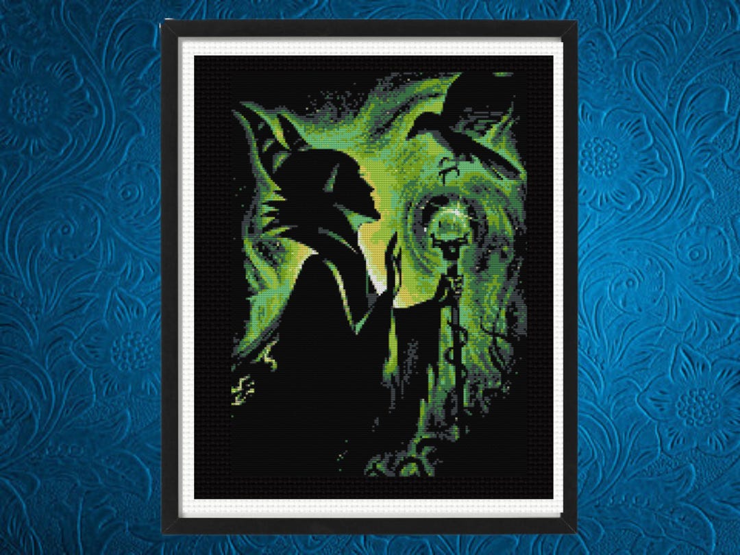 Maleficent Cross Stitch Pattern, Villain Cross Stitch Pattern, Instant ...