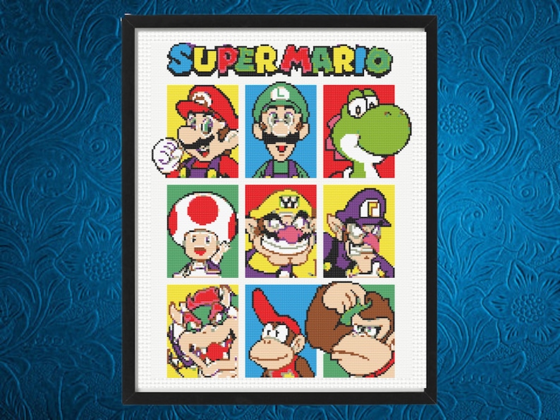 Mario Cross Stitch Pattern, Instant Download - Etsy