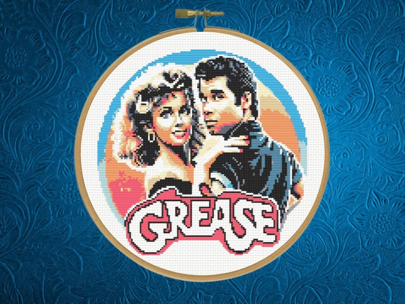 Grease Cross Stitch Pattern, Instant Download - Etsy