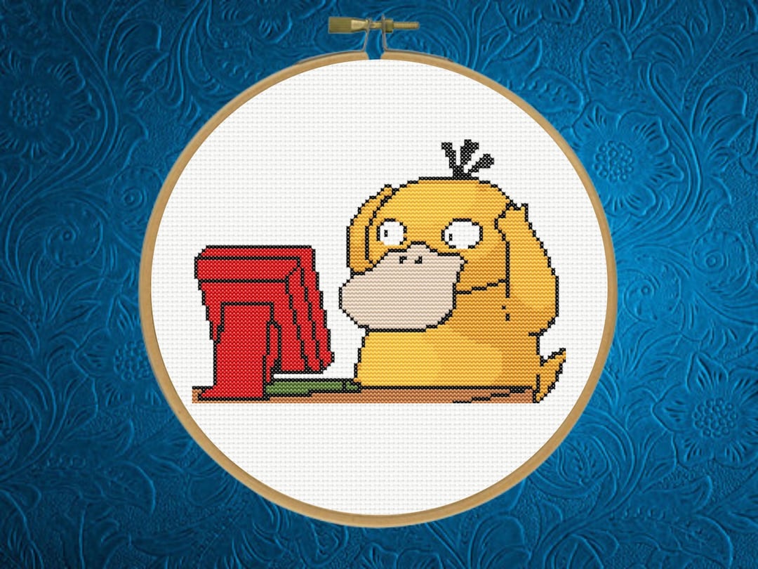 Psyduck Cross Stitch Pattern, PSY Duck Computer Cross Stitch Patterns ...