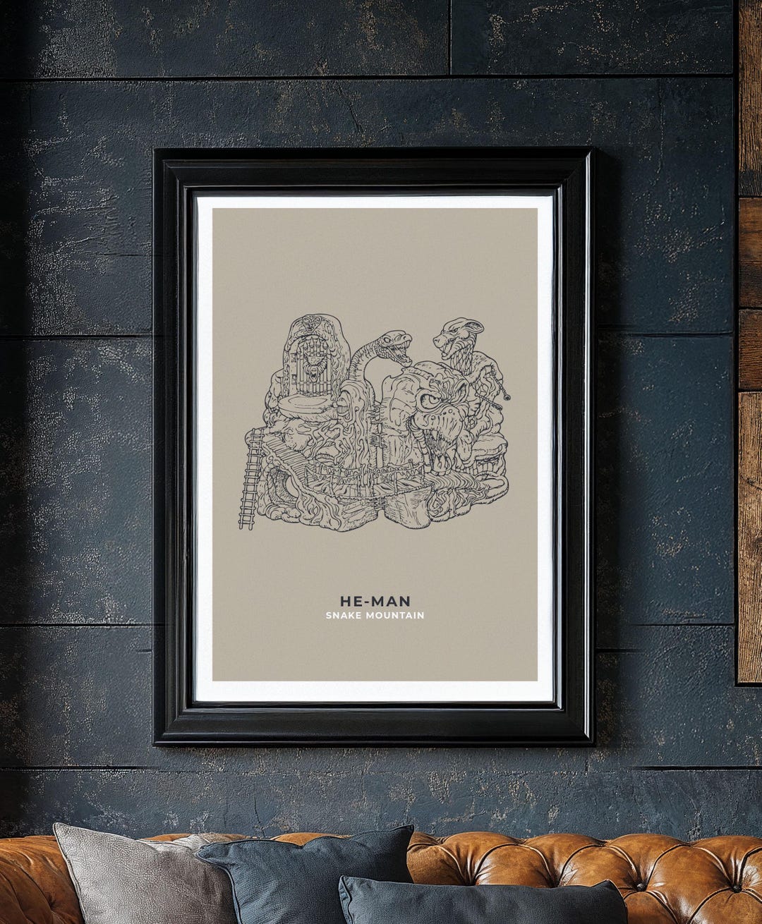 He-man Snake Mountain Modern Design Poster - Etsy