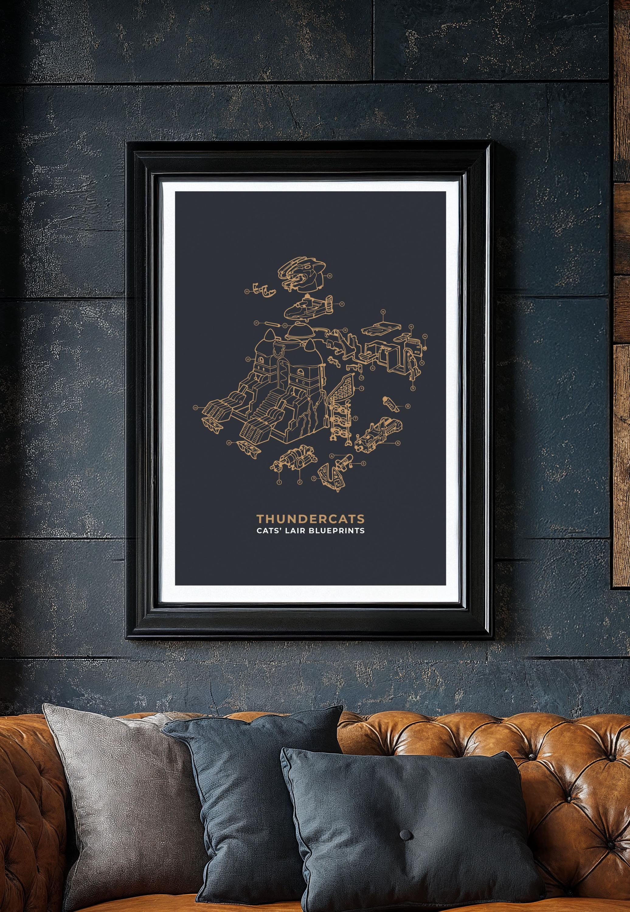 Thundercats Cats' Lair Modern Design Poster - Etsy