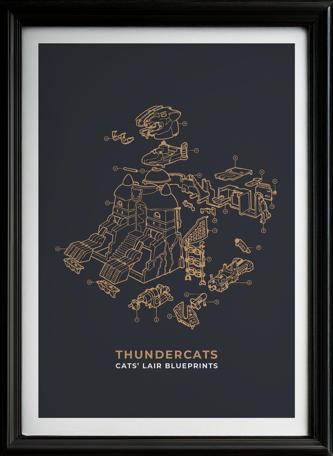 Thundercats Cats' Lair Modern Design Poster - Etsy