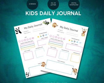 Kids Daily Journal Printable | Journal for Kids | Diary for Children ...