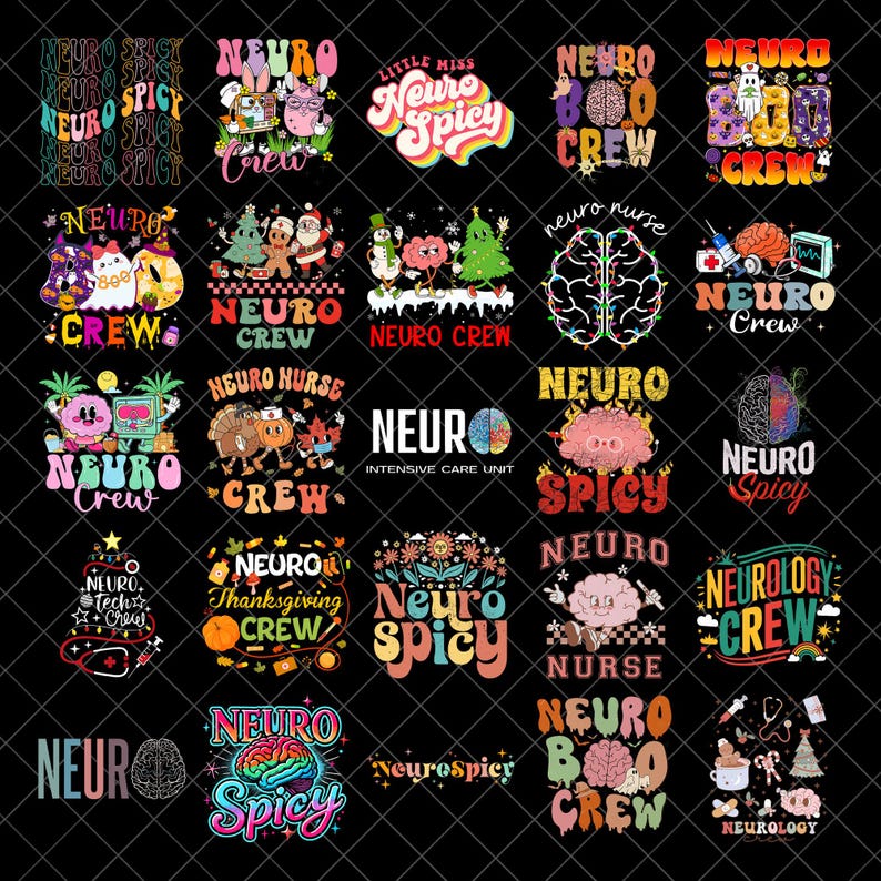 Neuro Crew Png Bundle, Summer Vibe Png, Neurology Nurse Png,neuro ICU ...