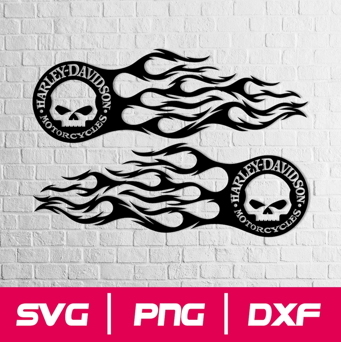Harley Davidson Svg Cut File, Motor Dxf Files, Plasma Cut File, Wall ...