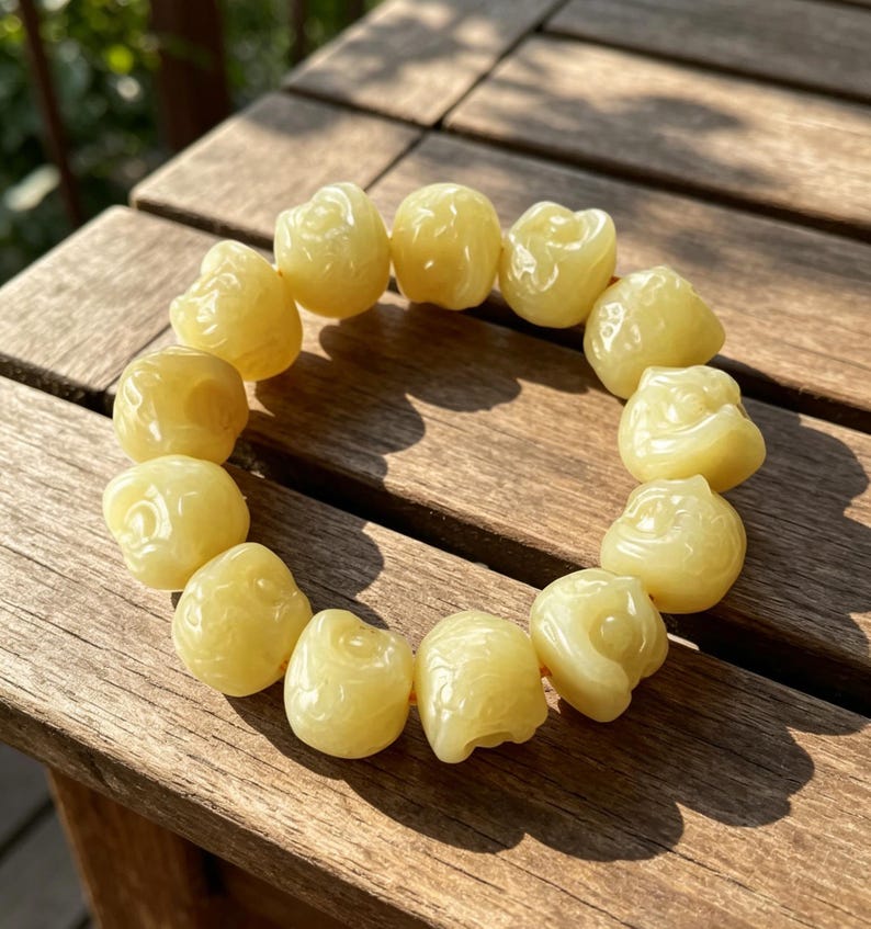 Natural Nephrite Jade Lion Dance Bracelet – Hand-carved Awakening Lion ...