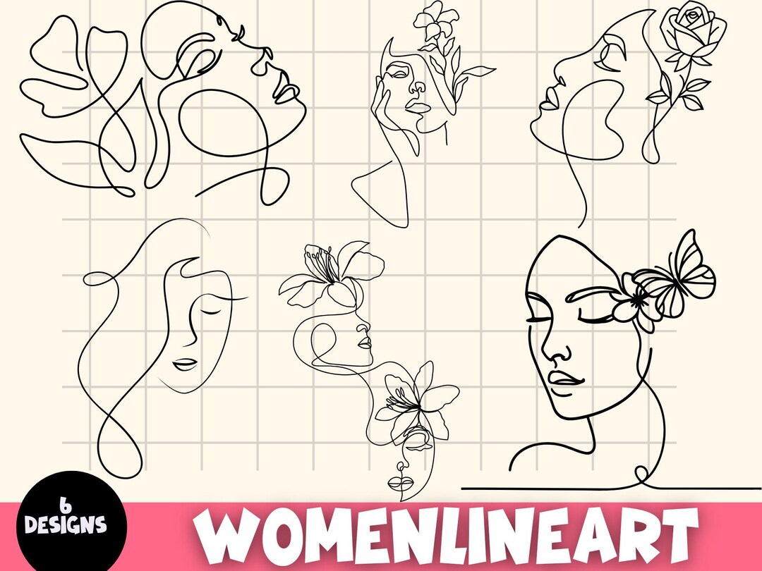 Lineart SVG\ Minimalist Svg\ Boho SVG\ Svg Files\ Lineart Flower Svg ...