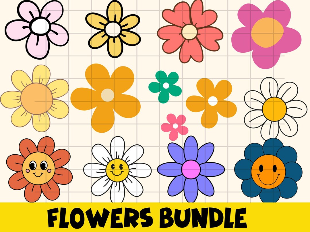 Flower SVG Bundle\ Flowers Svg\ Spring\ Flowers Designs for Shirts ...
