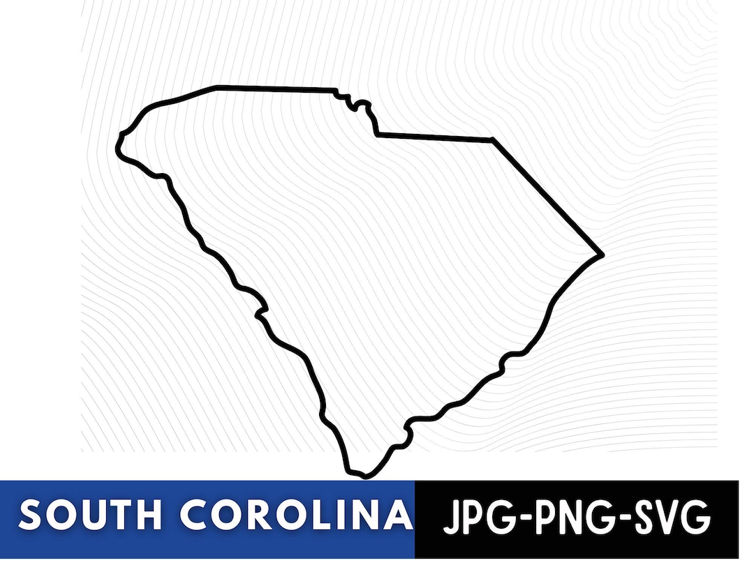 South Carolina Outline SVG Files\ South Carolina Cut Files\ United ...