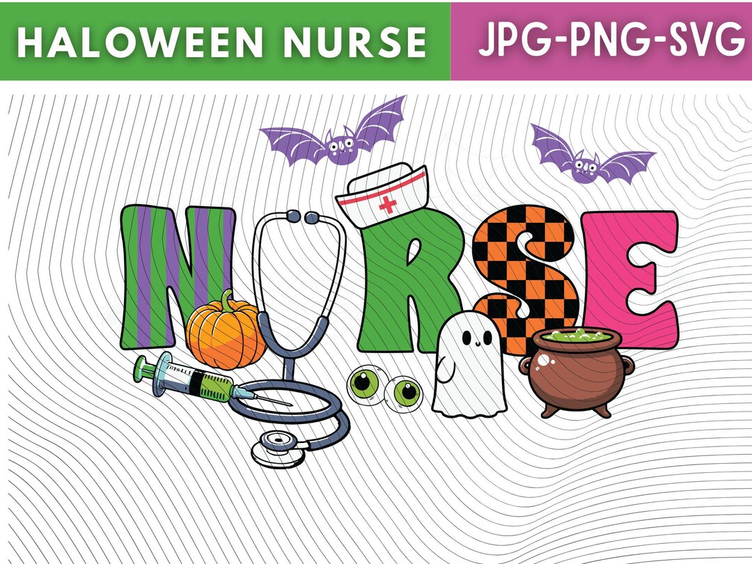 Nurse Halloween Svg\ Boo Boo Crew Svg\ Spooky Nurse Svg\ Nurse Life Svg ...