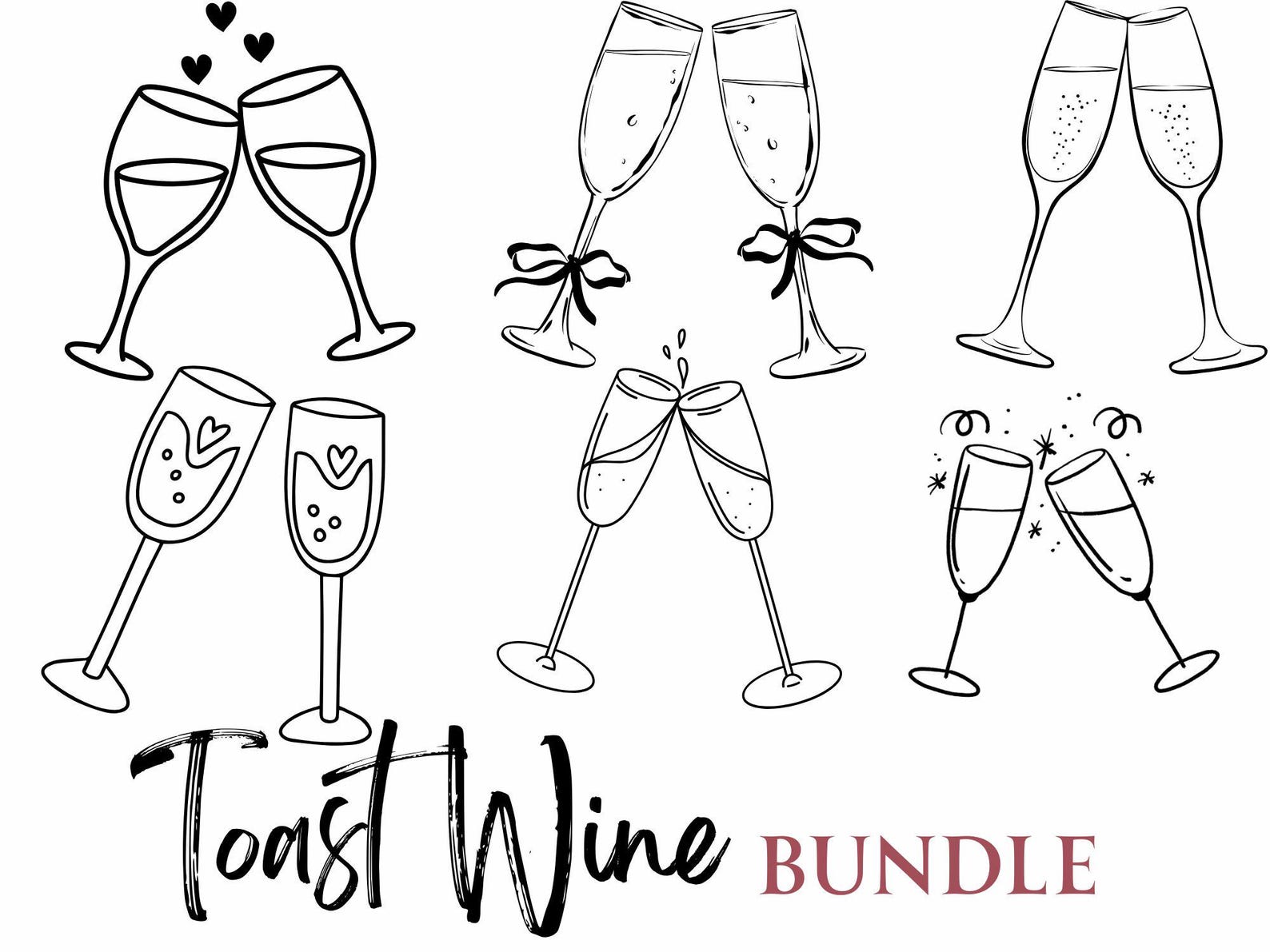 Toast Svg\ Toasting Svg\ Celebrate Svg\ Celebration Svg\ Champagne ...