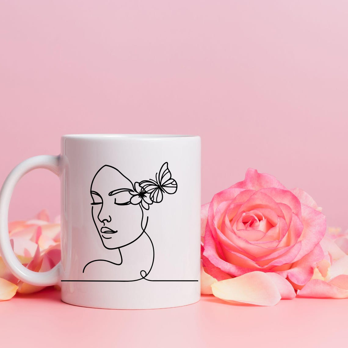 Lineart SVG\ Minimalist Svg\ Boho SVG\ Svg Files\ Lineart Flower Svg ...