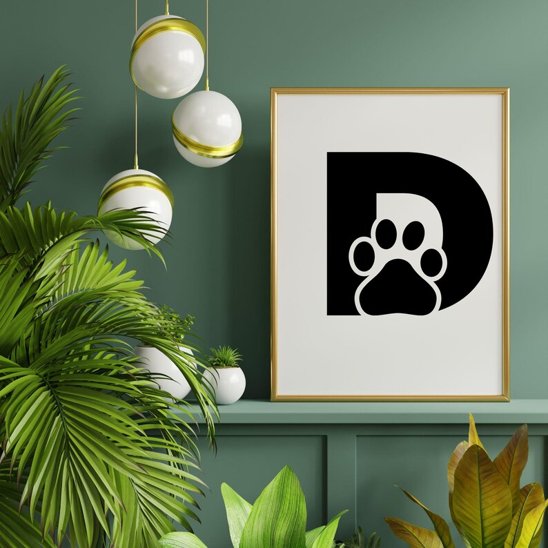 Paw Print Alphabet SVG - Custom Letter Design (digital Download) - Etsy