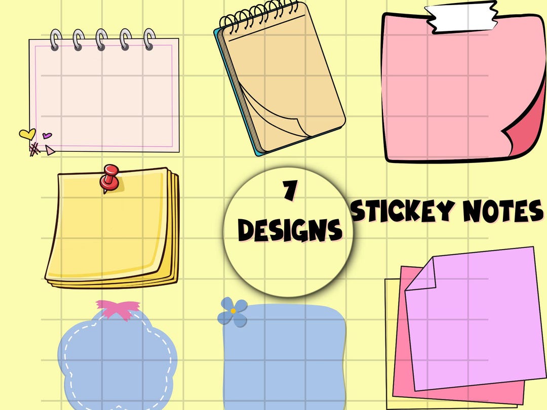 Colored Notes Svg\ Sticky Notes Svg\ Notes Svg\ Notes Bundle\ Note ...