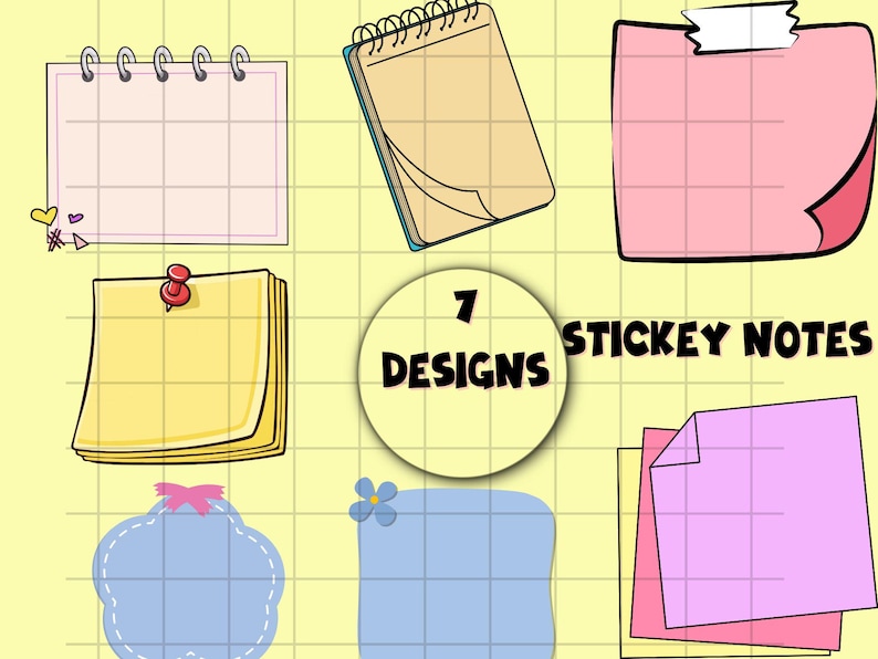 Colored Notes Svg\ Sticky Notes Svg\ Notes Svg\ Notes Bundle\ Note ...