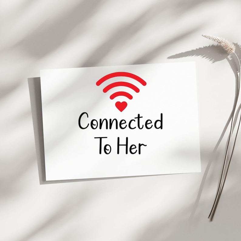 Connected to Him/her SVG | Couple Matching Shirt Design (digital ...