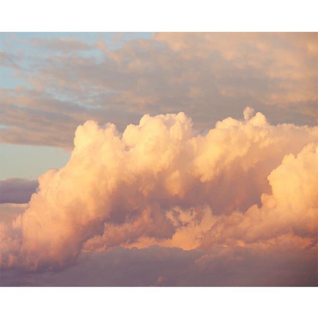Cloud Photograph, Modern, Abstract Evening Sky, Sunset, Nature ...