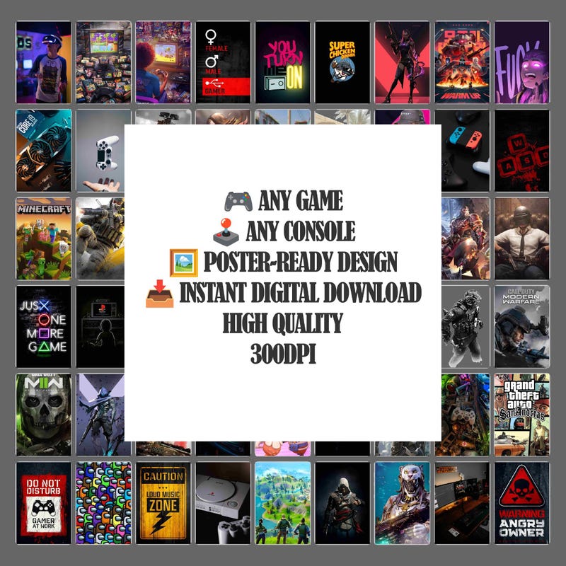 Video Game Posters - Etsy