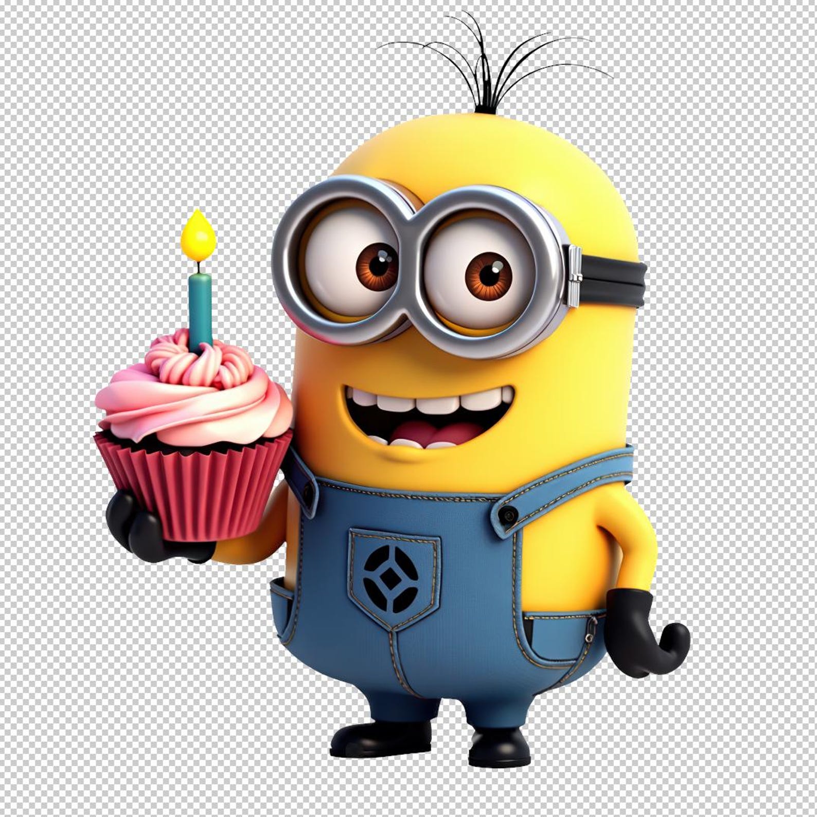 Minion Birthday Clipart Bundle: 32 PNG Designs, Party Decor, Instant ...