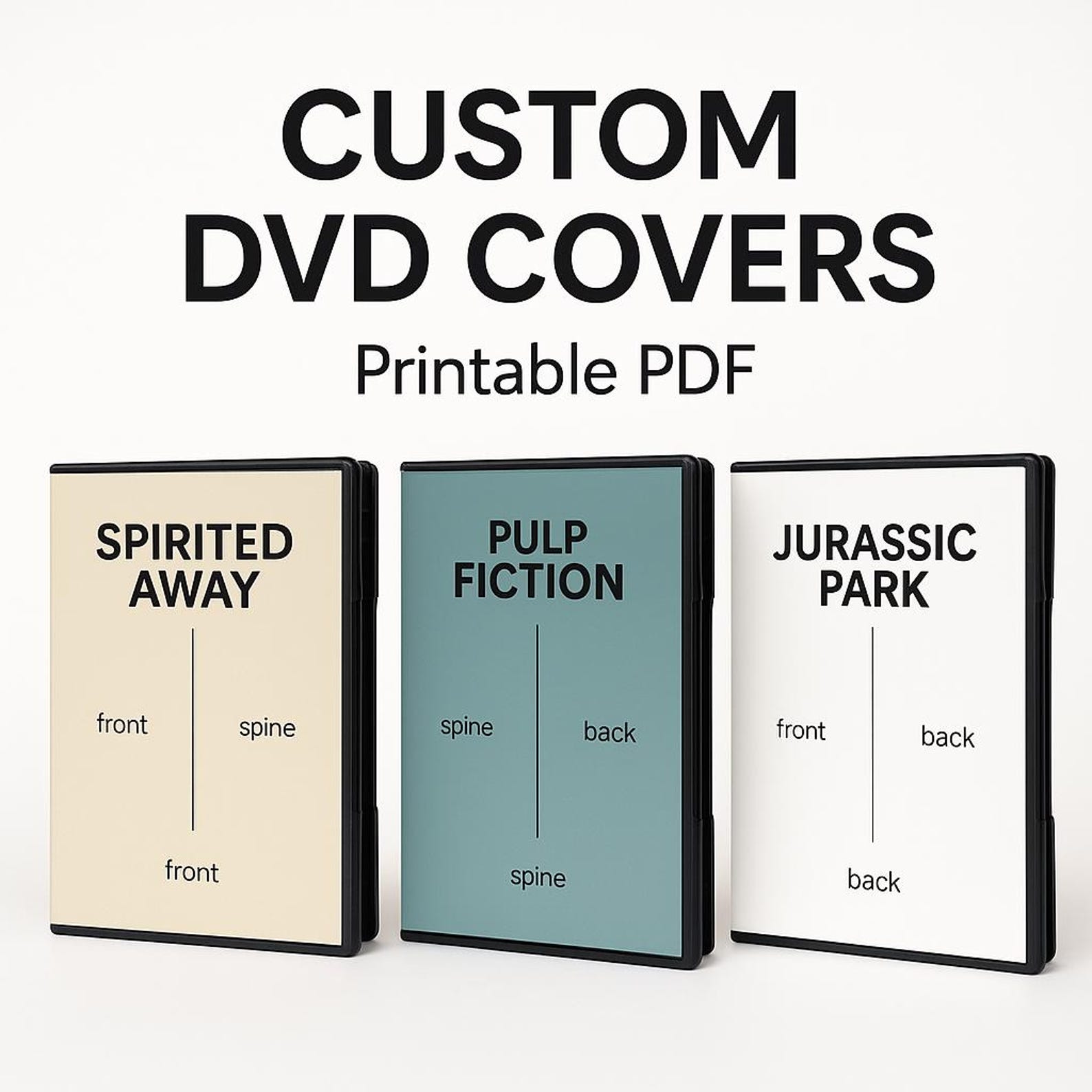Custom Movie DVD Cover, Printable Movie Insert (PDF Digital Download ...