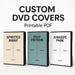 Custom Movie DVD Cover, Printable Movie Insert (PDF Digital Download ...
