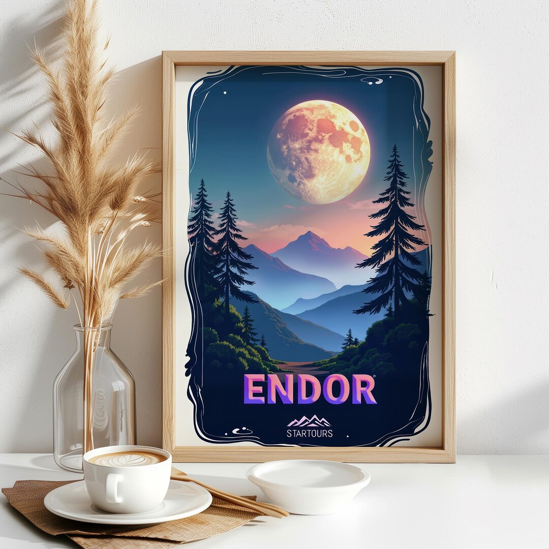 Endor Star Wars Poster: Ewok Forest Art (18x24 Inch Digital Download ...