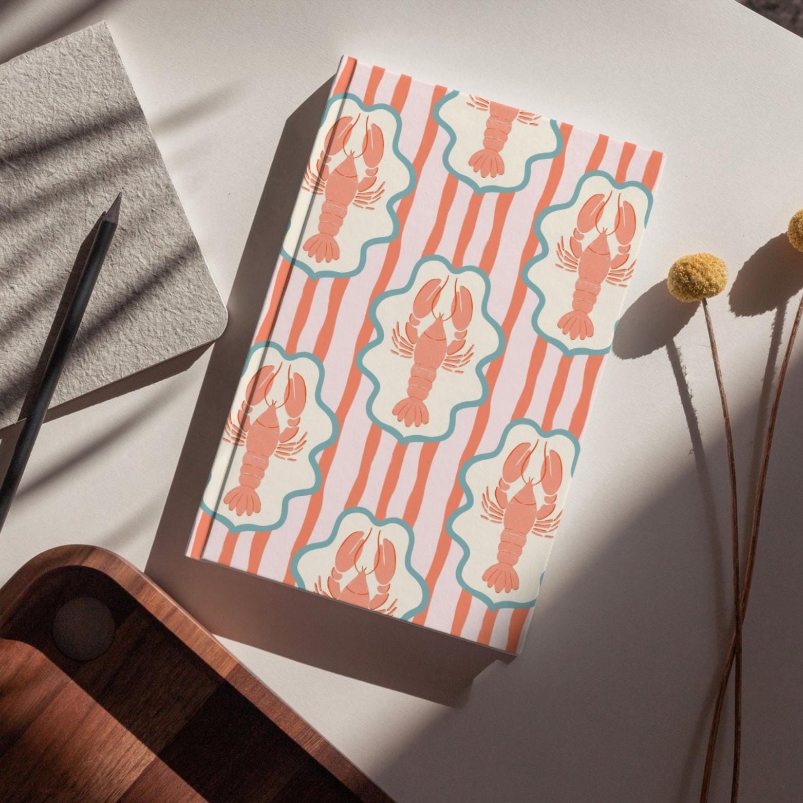 Retro Lobster Seamless Pattern: Coastal Digital Paper (300 DPI, JPG ...