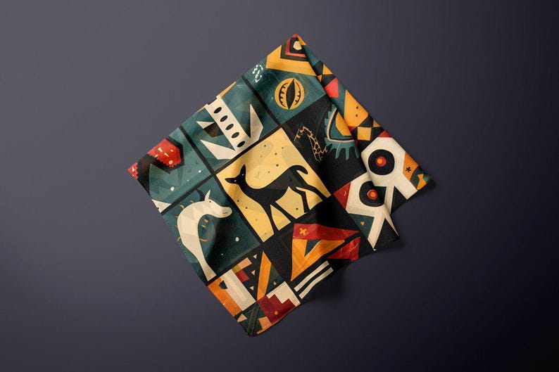 Horse Print Scarf Old Money Aesthetic – Mid Century Modern Square Scarf ...