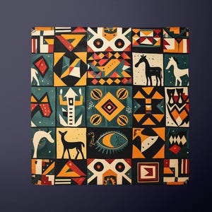 Horse Print Scarf Old Money Aesthetic – Mid Century Modern Square Scarf ...