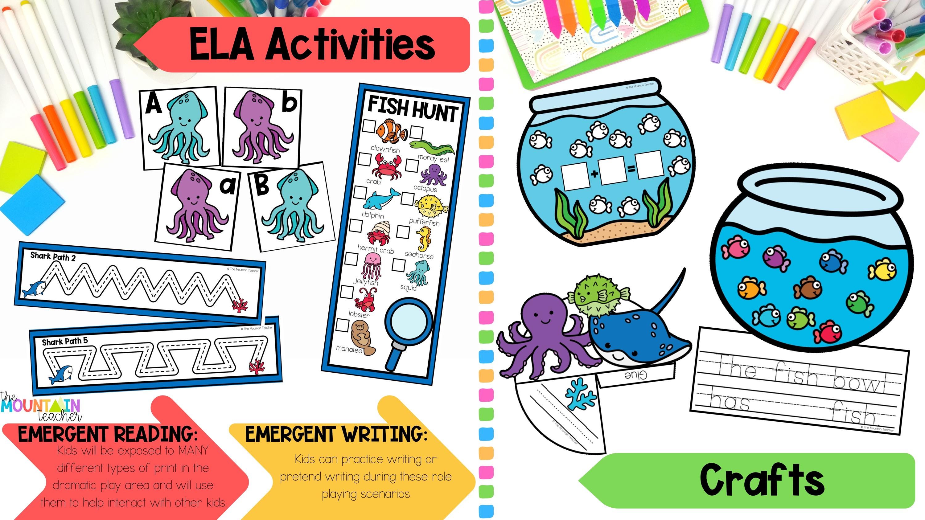 Aquarium Dramatic Play Printables: Ocean and Fish Role Play Activities ...