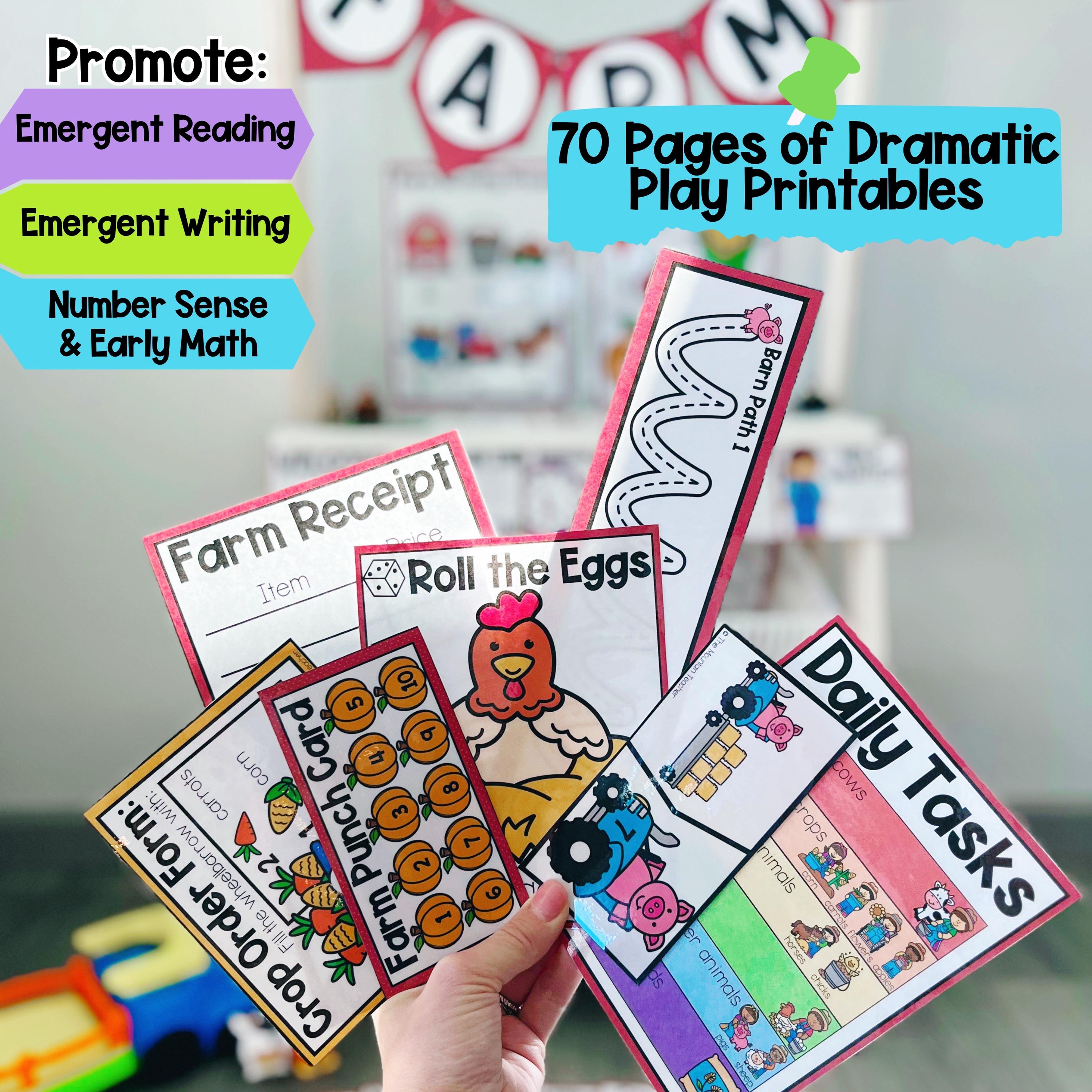 Farm Dramatic Play Printable Bundle: Preschool & Toddler Activities ...